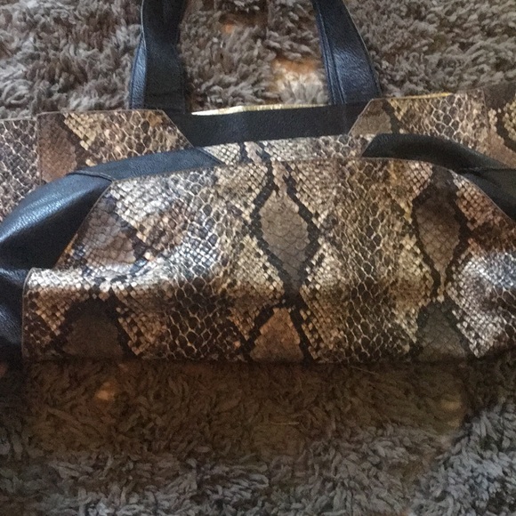 Bags | Snake Print Tote | Poshmark
